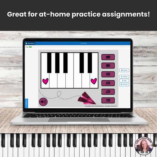 Piano Intervals of 2nds-7ths BOOM™ Cards - Valentine Activity for Piano ...