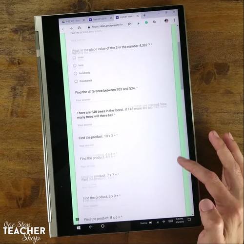 3rd Grade DIGITAL Math Spiral Review | Google Classroom | 3rd QUARTER