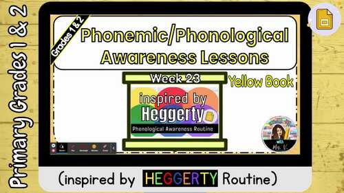 Phonological and Phonemic Awareness |Heggerty| Weeks 21-24 Yellow Book