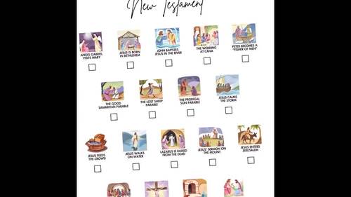 Printable New Testament Scavenger Hunt | Christian Bible Stories Game