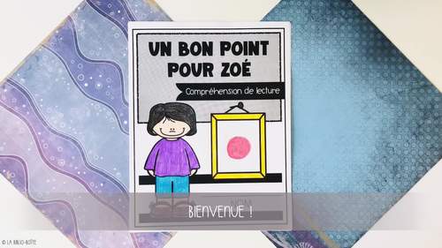 Un bon point pour Zoé French Book Companion Reading Compréhension de ...