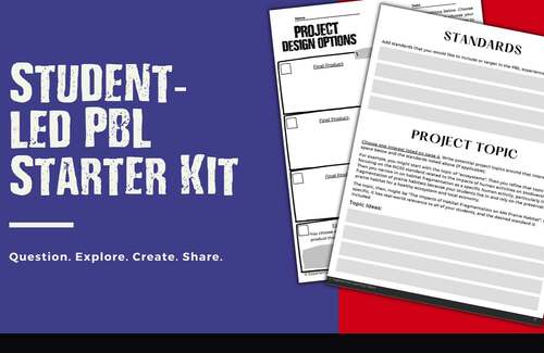 Starter Kit: Self-Directed Project-Based Learning Tools + PBL Teacher ...