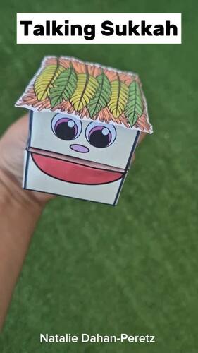 Talking Foldable Sukkah Puppet Craft | Creative Sukkot Activity for Kids