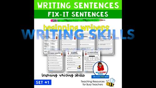 Fix - It! Sentences | Writing Practice | 3rd Grade ELA | Writing