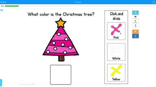 Christmas Tree Color Matching | Boom Cards Distance Learning by ...