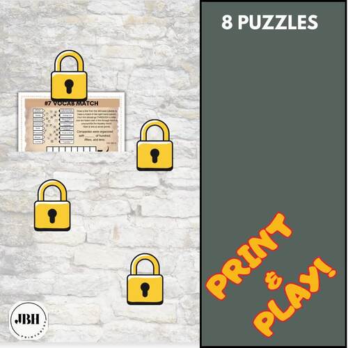 Winter Quarters Escape Room, LDS Printable Game, D&C 136 Youth Activity