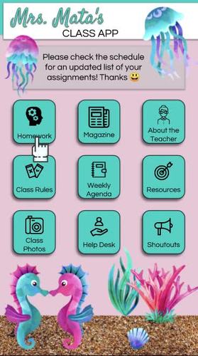 Class App - Ocean | Google Slides by Mata Math and Science | TPT
