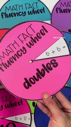 Math Fact Fluency Wheels Addition and Subtraction to 12 by Reagan Tunstall