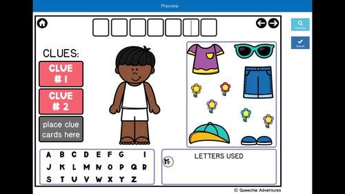 Spring Vocabulary Hangman #1 Boom Cards™ by Speechie Adventures | TPT