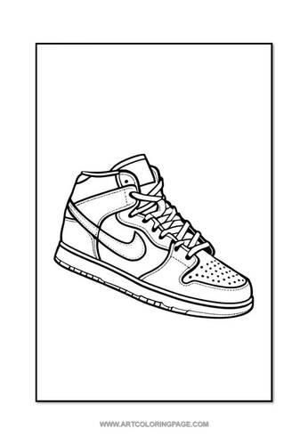 Step into a World of Creativity with Shoe Coloring Page Vol 2 | TPT