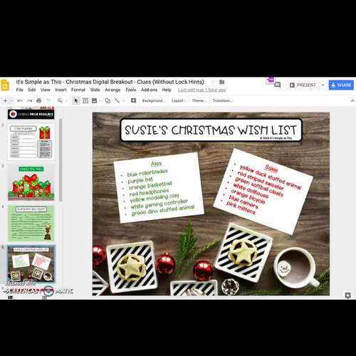 Christmas Activities - Christmas Escape Room - Christmas Breakout - Digital