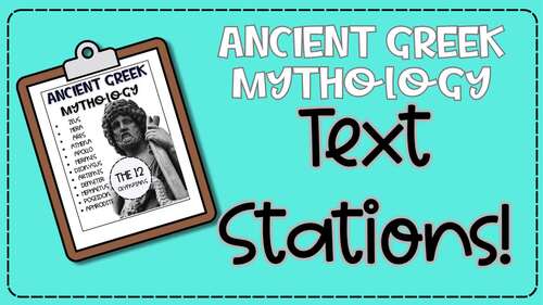 Digital Resources Ancient Greek Gods & Goddesses | Text Stations | Reading