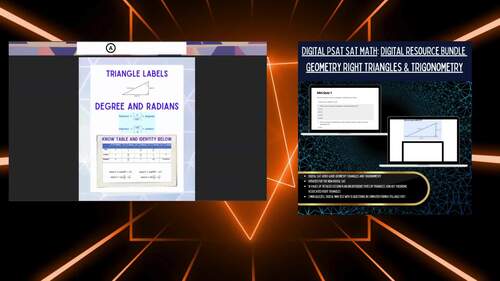 Digital SAT Prep MATH BUNDLE Lesson Worksheet Geometry Triangles ...