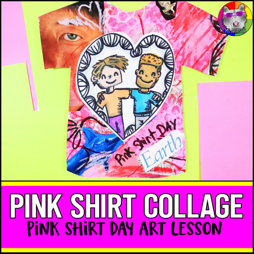 Pink Shirt Day Art Lesson, Art Activity & Project for Middle School ...