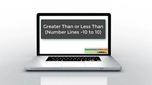 Number LInes (-10 to 10) - Greater or Less Than by Smarter Notebook User