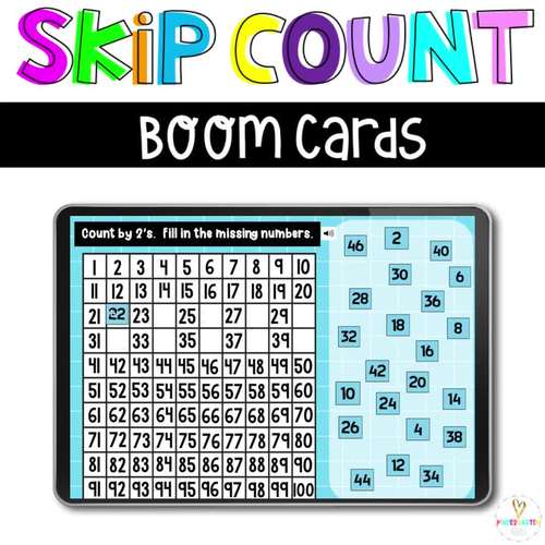 Skip Counting for First Grade Digital and Printables Distance Learning