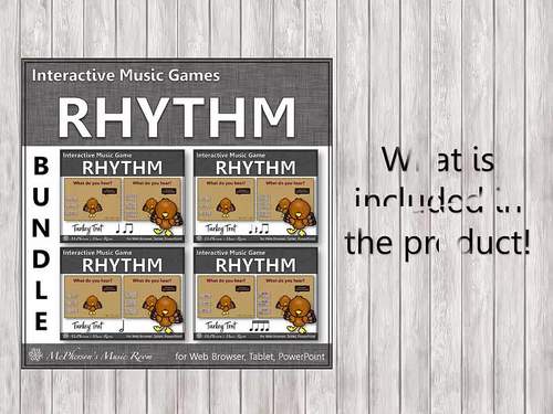 Thanksgiving Music Interactive Rhythm Games {Turkey Trot} by Linda ...
