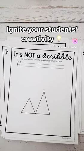 It's Not a Scribble Creative Writing and Writing Center Activity K-6th ...