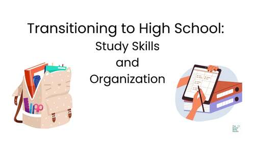 Middle to High School Transition Group Bundle by The Social Skills Studio