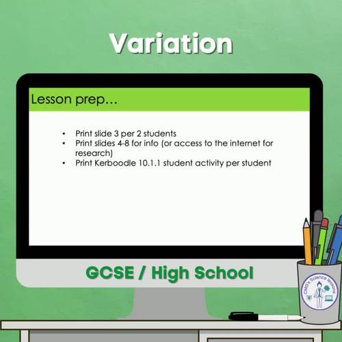 Variation (KS3) by CMGs Science lessons | TPT