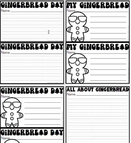 Make A Gingerbread Man Template | Craft | Writing Activities | Printables