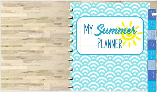Summer Planner Digital Interactive Notebook Templates EDITABLE | TPT