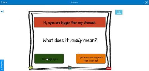 Idioms for Thanksgiving BOOM Cards for Speech Therapy | Distance Learning