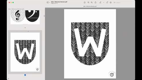 Welcome Banner & Countdown | Black and White Music Room Decor | TPT