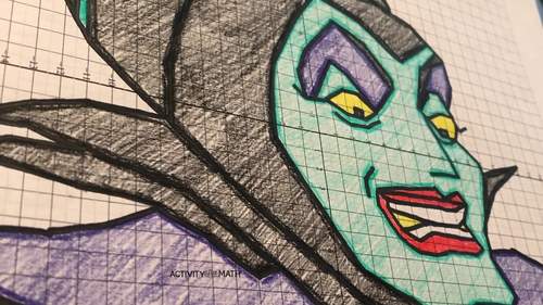 Witch Coordinate Graphing Picture Halloween Math | TPT