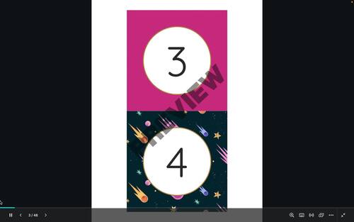 Reach for the Stars | Calendar Grid Cards | Easy Edit | Space Theme