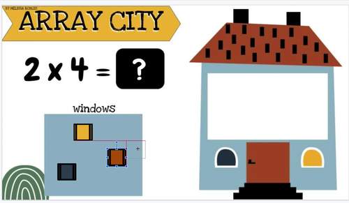 Array City DISTANCE LEARNING Digital Interactive Multiplication Activity