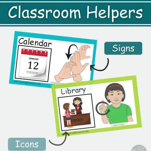 Classroom Community Helpers Sign Language Classroom Jobs Editable Decor