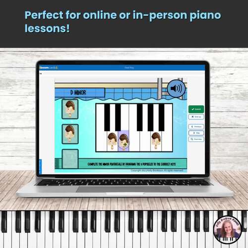Creating Minor 5-Finger Scales on Piano Keys BOOM™ Cards Digital Scales ...