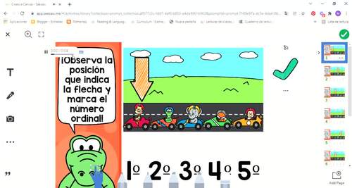 Números ordinales | Google Slides y Seesaw | Digital Ordinal Numbers in ...