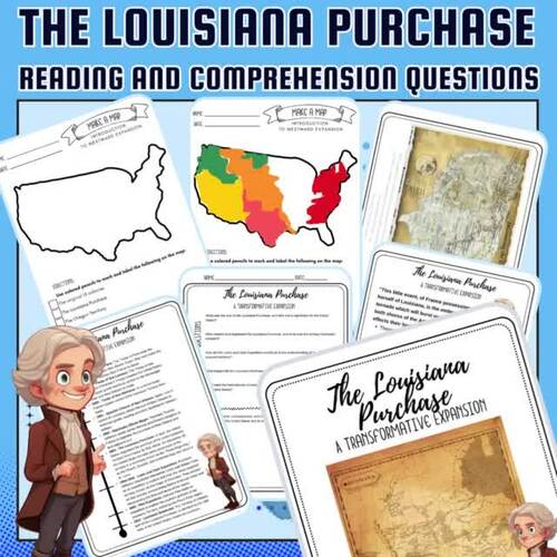 The Louisiana Purchase Reading and Comprehension Questions | TPT