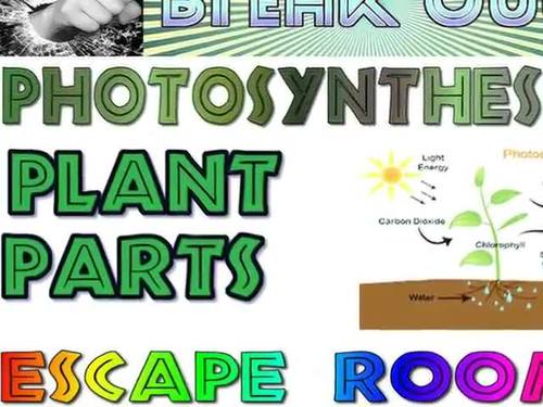 Plant parts and photosynthesis escape room (remote and in person versions)