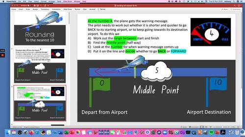 Rounding to Nearest 10 Estimation 28 Slides Powerpoint Slideshow and PDF