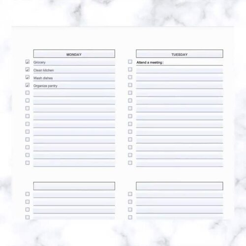 Blank Checklist Printable PDF by Mom Money Map | TPT