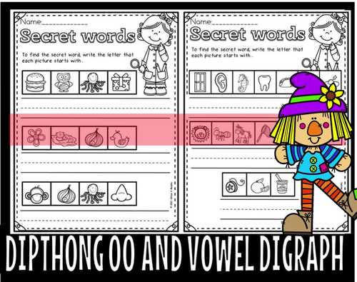 dipthing oo and vowel digraph secret words*** at this price for 24 hours***