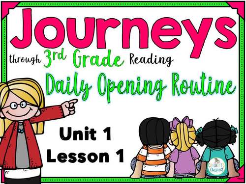 Journeys 3rd Grade Daily Routine Bundle, for PowerPoint and Google Slides