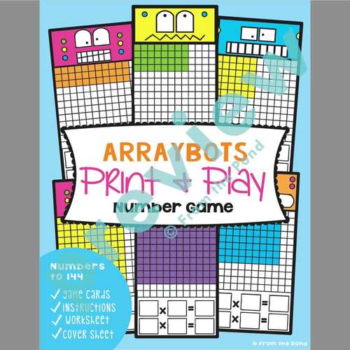 Arrays for Multiplication Activity Cards by From the Pond | TPT