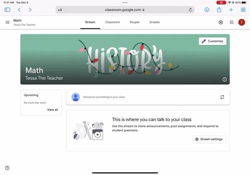 History ANIMATED Christmas Google Classroom Header Banner GIF | TPT