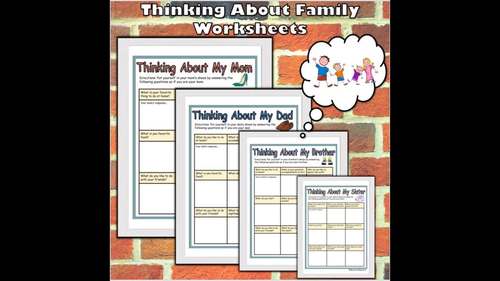 No Prep Perspective Taking Lesson & Activities - Family Members Autism SPED