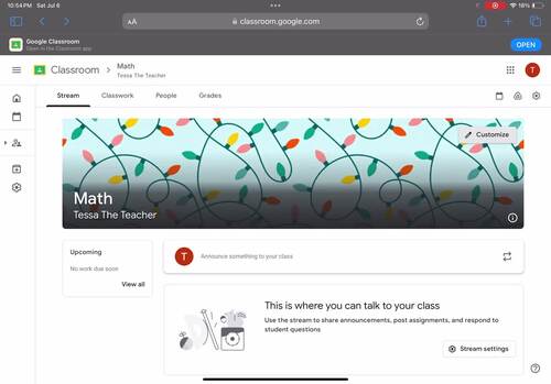 Christmas Lights ANIMATED GIF Google Classroom Banner Header Winter ...