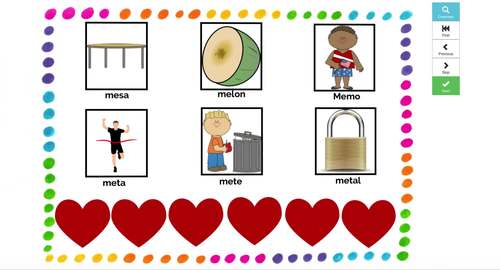 Articulation in Spanish /m/ words- Fonema /m/- Boom Cards | TPT