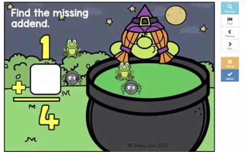 Halloween | Boom Cards | Math | Missing Addends | Witch's Brew by ...