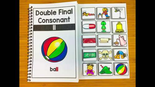 Double Consonants Blending and Segmenting Books (4 Books) - Adapted Books