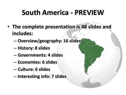 South America Geography Presentation by Middle School History and Geography