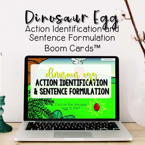 Dinosaur Verb Identification and Sentence Formulation Speech Therapy ...