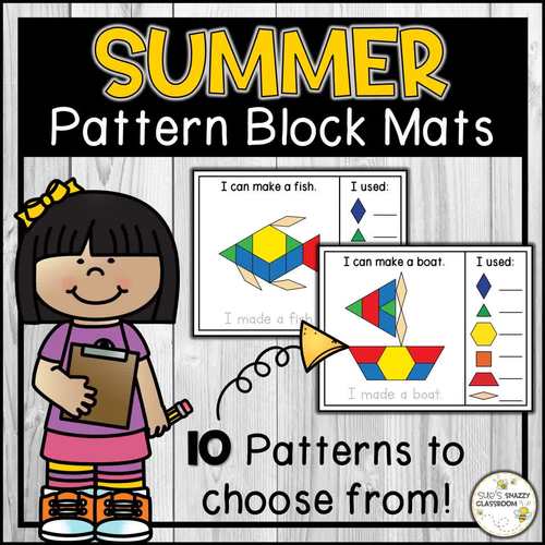 Seasonal Pattern Block Activity Mats - Seasonal Bundle | TPT